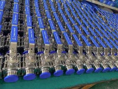 China 6-Inch 2-Way 3PC Hygienic Ball Valve with Tri-Clamp Connection - 304 Stainless Steel, Fully Encapsulated PTFE Filler for sale