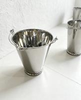 China 20L Stainless Steel Feed Bucket with Pulling Handle - 316L/304 Grade Milk Handling Pail for Pharmaceutical Use for sale