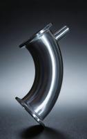 China Sanitary 90° Clamp Elbow with Sample Port 304/316L Stainless Steel 1.5 to 4 Inch TC for sale