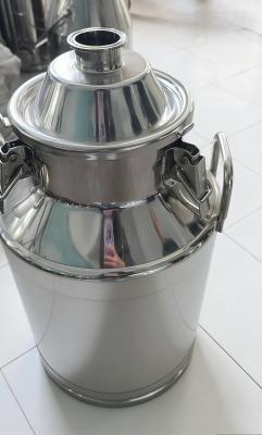 China Food Grade 304 316L Stainless Steel Transport Can 20L Mirror Polished Clamp Lid for sale