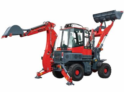 China 4x4 Backhoe Loader 8ton Backhoe 79kW Engine Backhoe With Quick Coupler Multifunction Backhoe for sale