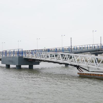 China 300 Kgs/Sqm Marine Aluminum Gangways Durable Jetty HDPE Modular Pontoon for sale