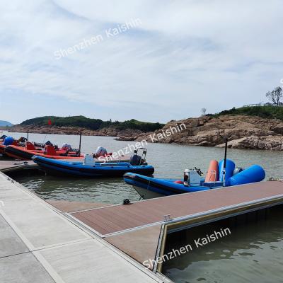 China Customized Size Finger Dock Aluminum Floating Pontoon Marina Floating Bridge Platform for sale