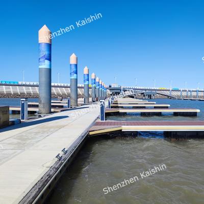 China Galvanized Yacht Floating Dock Aluminum Floating Pontoon For Marina Pier Engineering for sale