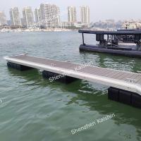 China 6061-T6 Aluminum Marina Finger Dock with Mooring Cleats Customized Size for sale