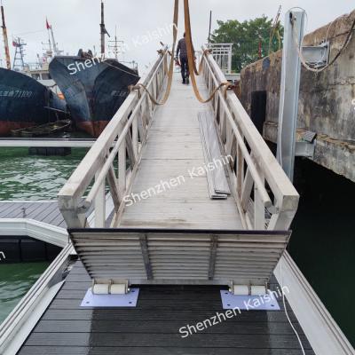 China Durability Marine Aluminum Gangways For Floating Dock Boat Yacht Floating Pontoon Use for sale