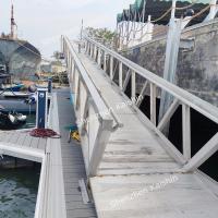 China Aluminum Alloy Marine Floating Dock Walkway Pontoon Pier Custom sizes for sale