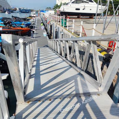 China 6061 T6 Aluminum Gangway Ramp for Marine Floating Docks for sale