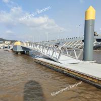 China Marine Aluminum Gangway with 1.1m Handrail 400kg Load Capacity for sale