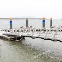 China Long-Lasting Marine Aluminum Gangways Ramps Yacht Boat Floating Dock Pontoon Platform for sale