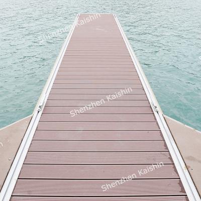 China Marine HDPE Aluminum Floating Docks Boat Float Pontoon Pier Dock for sale