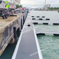 China Marine Aluminum Floating Dock Aluminum Alloy Float Pontoon WPC Decking for sale