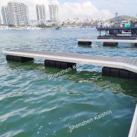 China Aluminium Marine Floating Dock HDPE EPS Foam Floats Finger Dock Customized Thickness for sale