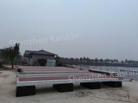 China Long-Lasting Aluminum Floating Docks Marine Floating Pontoon With Decking And Floats for sale