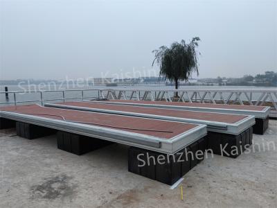 China Durable Sliver Aluminum Alloy Floating Docks For Waterfront Engineering Marina Floating Pontoon for sale