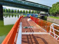China Durable Floating Marine Docks WPC Decking Aluminum Alloy Float Pontoon for sale