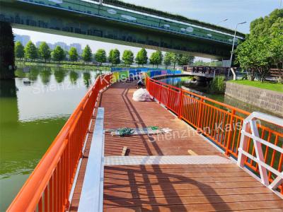 China Durable Floating Marine Docks WPC Decking Aluminum Alloy Float Pontoon for sale