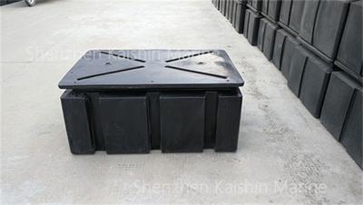 China Modular EPS Foam LLDPE Dock Floater Marine Floating Dock 1200x800x550mm for sale