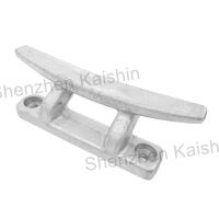 China Stainless Steel Mooring Dock Cleat Ship Mooring Cleats Humpbacked Dock Silver Aluminium Marine Bollard Cleats for sale