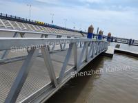 China Marine Floating Dock Aluminum Gangways WPC / Plastic / Wood Deck for sale