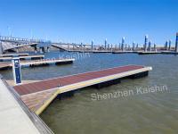 China Marine Durable Aluminum Floating Dock Waterproof WPC Decking Finger Dock for sale