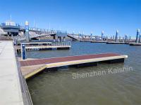 China Composite Decking Aluminum Floating Dock Floating Pontoon Dock Jetty For Boating for sale