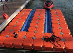 China Economical Versatile Modular Floating Cube Dock HDPE Floating Potoon For Marina for sale