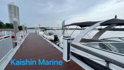 China Eco-Friendly Aluminum Floating Pontoon Yacht Marine Floating Docks With LLDPE Floats for sale