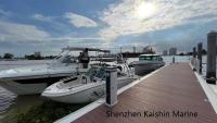 China 500-600mm Height Aluminum Floating Pontoon with Durable WPC Decking for Marine Applications for sale