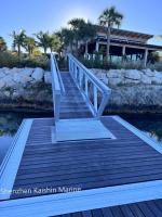 China Marine Aluminum Gangway with Marine-grade Aluminum Alloy 6061 T6, 1.1m Height Handrails, and WPC Decking for Floating Dock Access for sale