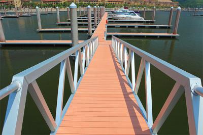 China 300kgs/Sqm Loading Capacity Aluminum Alloy Floating Bridge Gangway Pontoon For Marina Dock Promotion for sale
