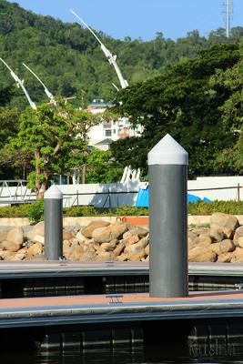 China Seamless Floating Dock PE Pile Cap for sale