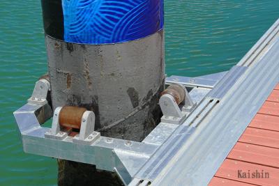 China Pile Roller Floating Dock Pile Guide Floating Pontoon Rubber Roller Pile Cap Pile Guide Holder for sale