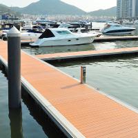China Customizable Durable Floating Dock With Aluminum Alloy Construction Yacht Boat Floating Pontoon for sale