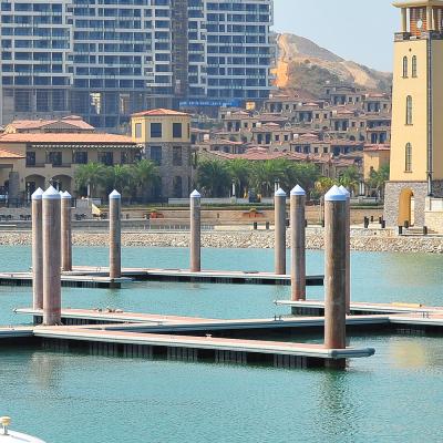 China Customizable Aluminum Alloy Floating Pontoon Marina Docks With WPC Decking Accessories for sale