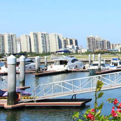 China Durable Aluminum Dock Gangway , Aluminum Boat Dock Ramps With Roller for sale