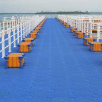 China Removable Modular Floating Pontoon Low Maintenance HDPE Plastic And EPS Foam for sale