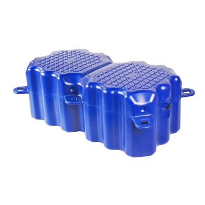 China Plastic Drive On Boat Dock Portable Flexible Water Dock For Marina Boat HDPE Floating Cubes Use for sale