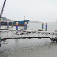 China Seamless PE Pile Cap Fiberglass Material For Pile Guide Of Floating Pontoon for sale