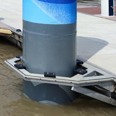 China Marine Grade Floating Dock Pile Guide Aluminum Pile Guide For Floating Dock for sale