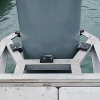 China Marine Steel Aluminum Pile Guide Floating Dock Yacht Accessories Galvanized Pile Guide for sale