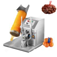 China 300w Potato Garlic Net Bag Packaging Machine Sealing Clipping OEM for sale
