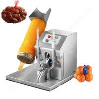 China 300w Potato Garlic Net Bag Packaging Machine Sealing Clipping OEM for sale