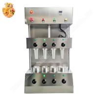 China 3KW Industrial Food Machines Conical Pizza Former Machine Edible Waffle Cup Maker for sale