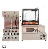 China 3KW Industrial Food Machines Conical Pizza Former Machine Edible Waffle Cup Maker for sale