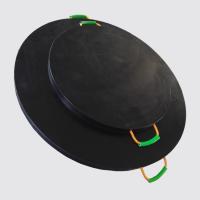 China Round Outrigger Pads HDPE Portable Temporary Mobile Truck Plastic Foot Pads for sale