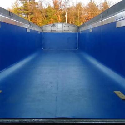 China Self Lubricating UHMWPE Hopper Liner Super Slide Plastic Dump Truck Bed for sale