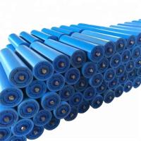 China 4 Inch Polymer Pipe Plastic HDPE Impact Conveyor Training Idler Rollers for sale