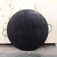 China Impact Resistant Mobile Plastic Round Corners Crane HDPE Outrigger Jack Pads for sale