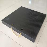 China Customized Square Crane Outrigger Pads HDPE Outrigger Pads Plastic Spacer Block for sale